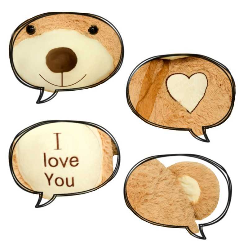 TEDBI XXL Plush Teddy Bear Sam 200cm Beige Colour